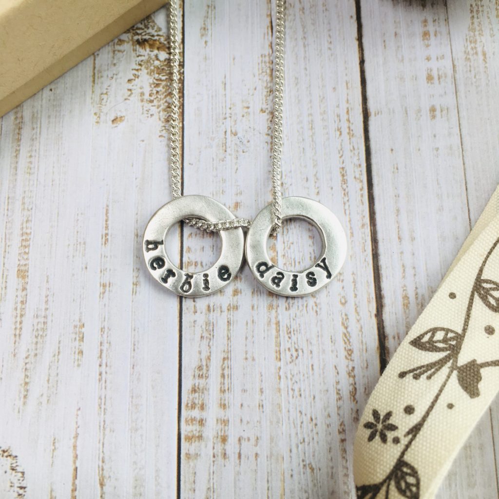 Personalised Silver Hoops - Silverbird Keepsakes